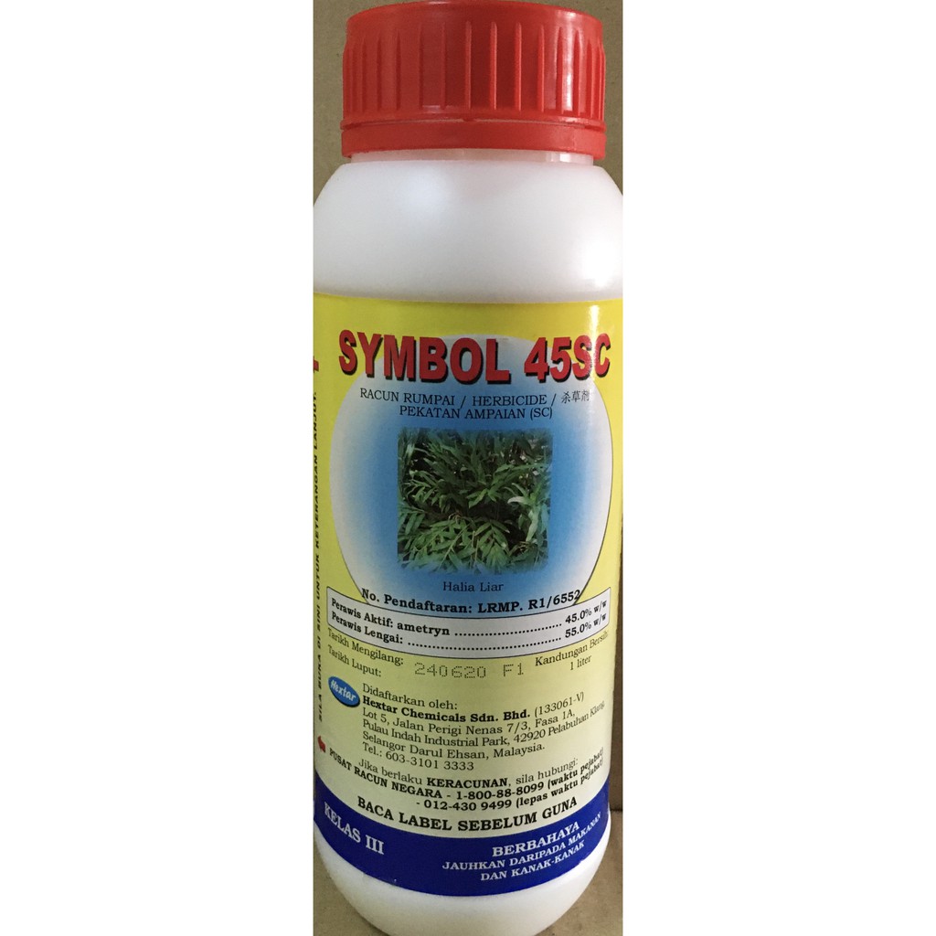 * ORIGINAL * Hextar Symbol 45SC 1L / racun rumput / rumput sambau ...