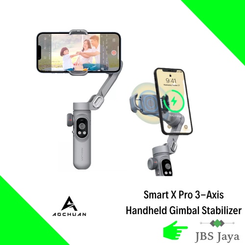 AOCHUAN SMART X Pro 3-Axis Foldable Handheld Gimbal Stabilizer Bluetooth for I0S Android ...
