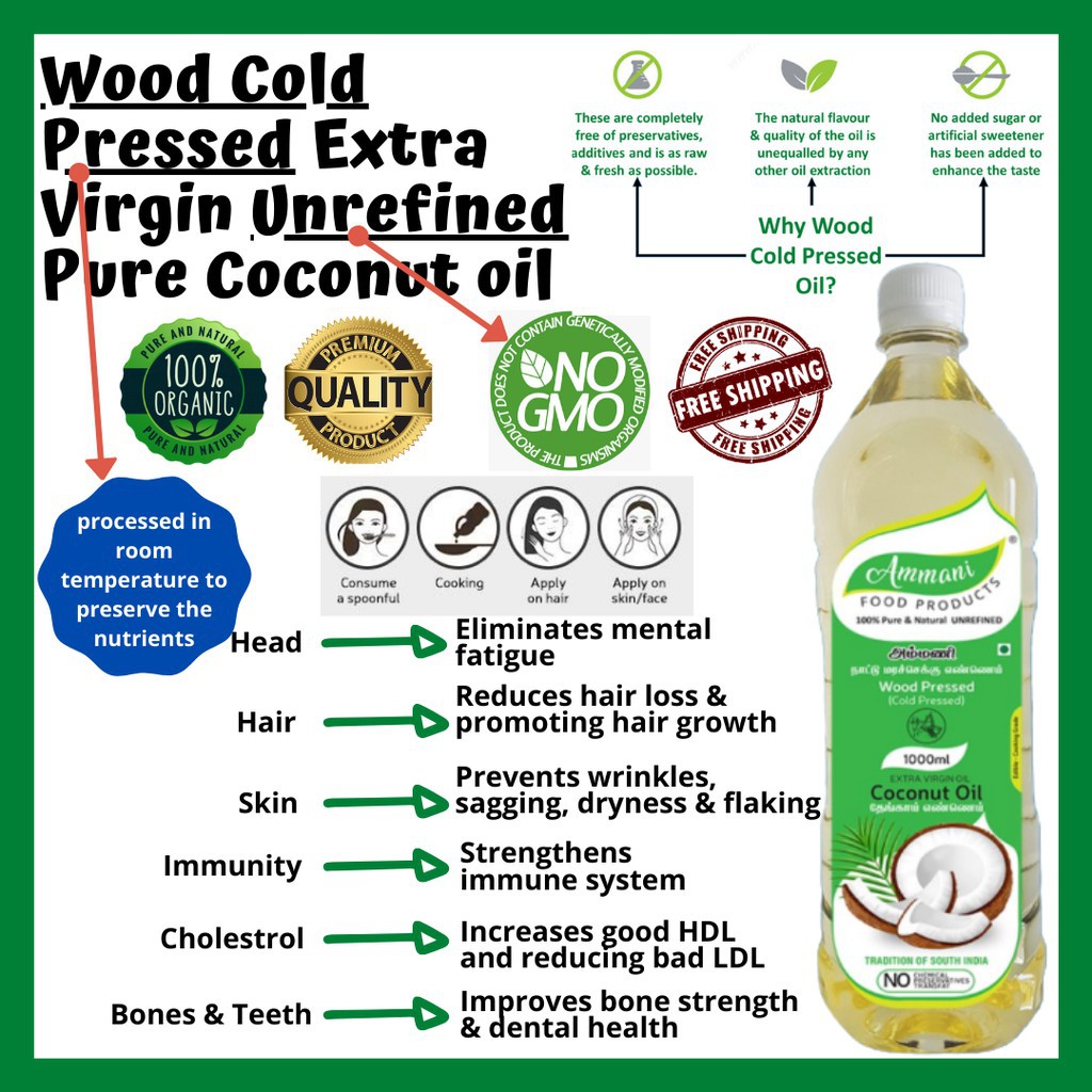 [Special Discount] Ammani Extra Virgin Coconut Oil/ Ammani Minyak ...