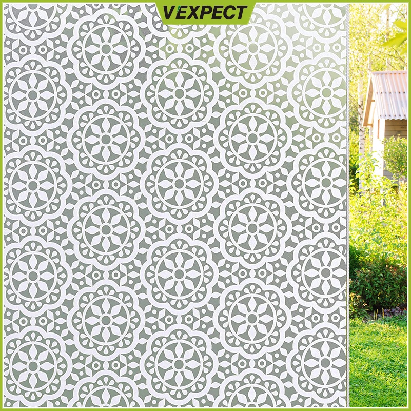 Vexpect Stained Window Glass Privacy Sticker, Frosted Glass Window Film ...
