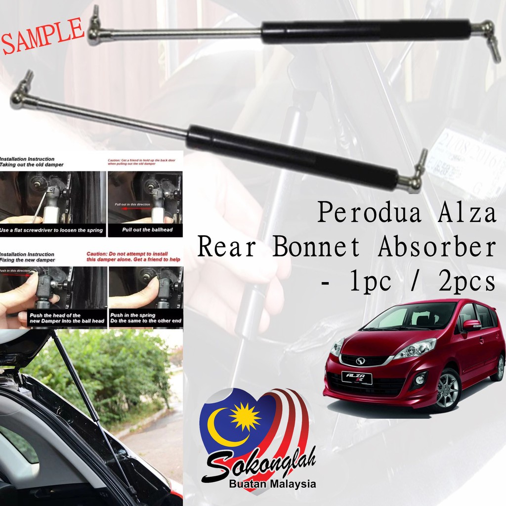 Perodua Alza Rear Bonnet Absorber | Shopee Malaysia