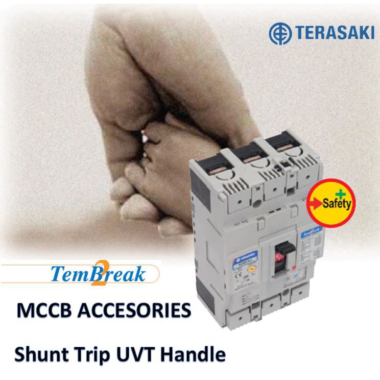 TERASAKI MCCB accessories shunt trip uvt handle under voltage trip ...