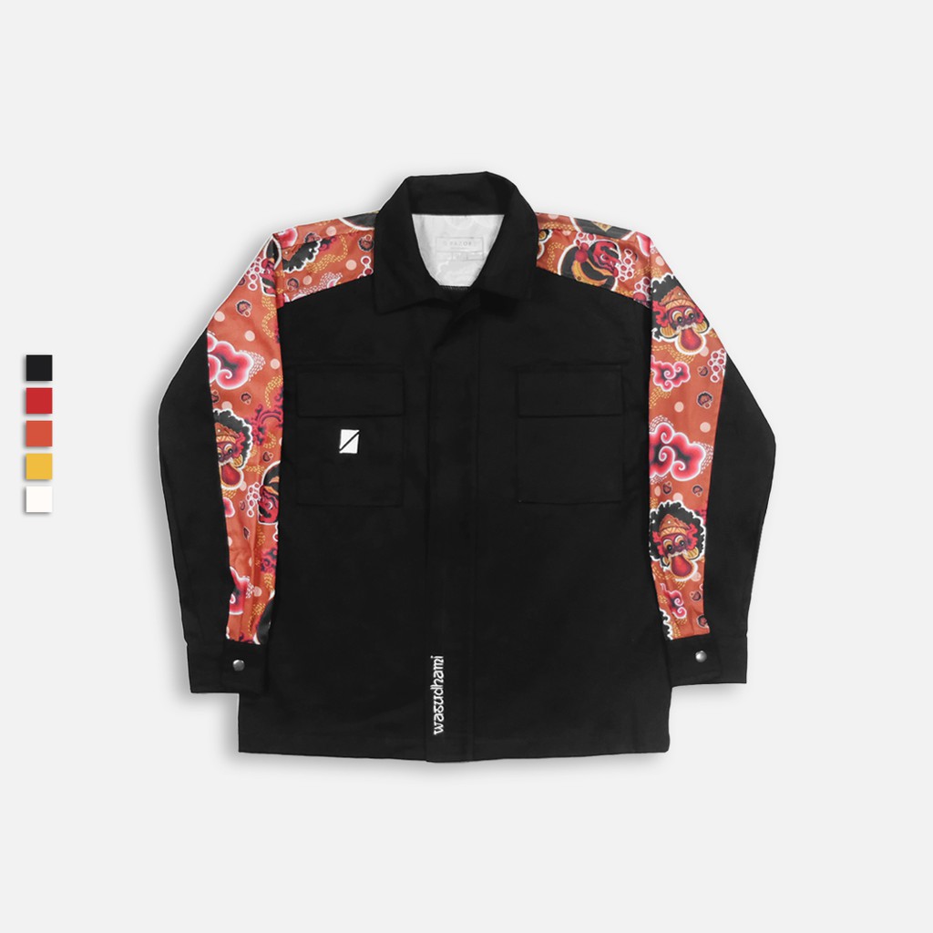 Wasudhami WORK JACKET | Barong Bali Batik Motif Work Jacket Chore ...