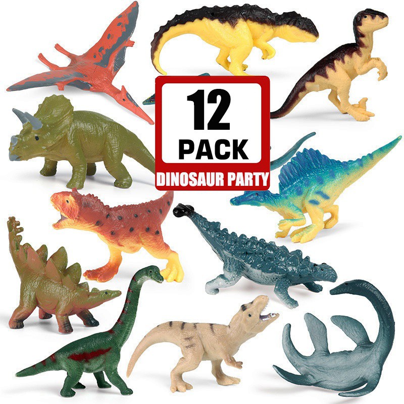 Realistic Dinosaur Toys 12 pcs Dinosaurs Action Figures Sets Dinosaur ...