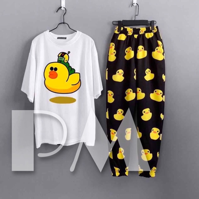 Lightning Train Duck Shirt + Black Duck Pants (Long Lightning) | Shopee ...