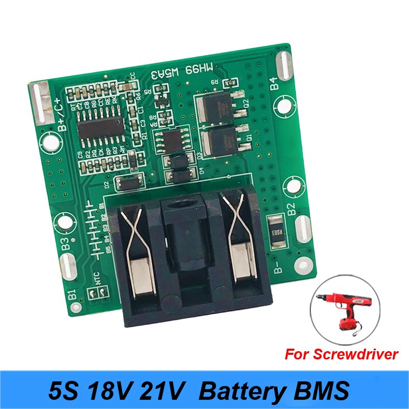 5S 18V 21V 20A Li-Ion Lithium Battery BMS 18650 Battery Screwdriver ...