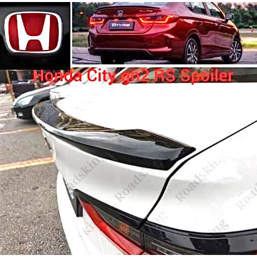 Honda City 2020 GN2 RS spoiler Ducktail Lip spoiler with paint Gloss Black ducktail | Shopee ...