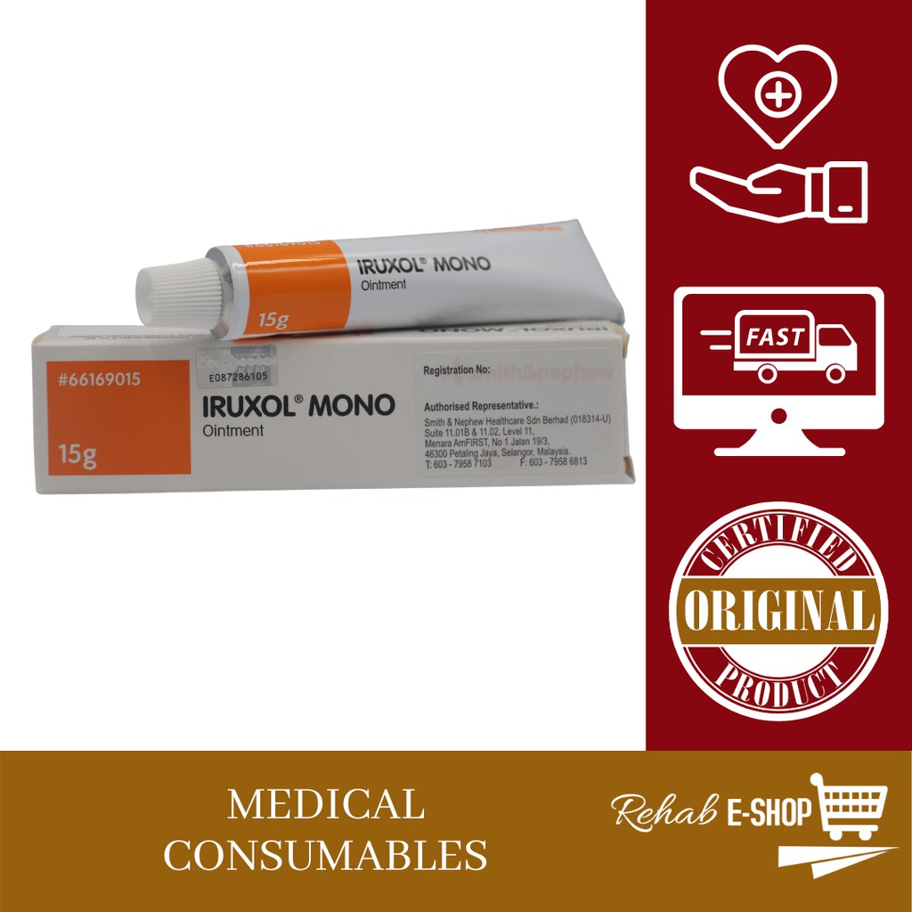 OINTMENT FOR ULCER - SMITH & NEPHEW IRUXOL MONO OINTMENT 15G | Shopee Malaysia
