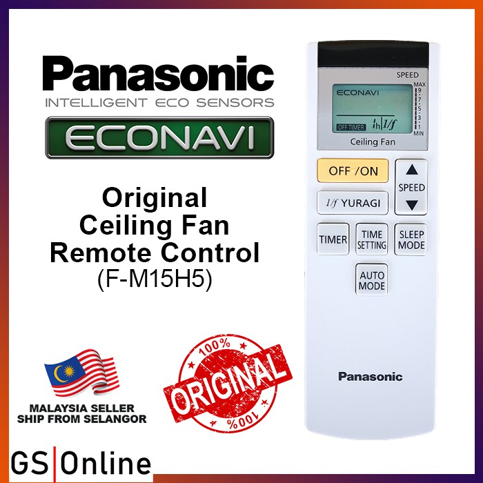ORIGINAL PANASONIC ECONAVI CEILING FAN REMOTE CONTROL (F-M15H5 ...