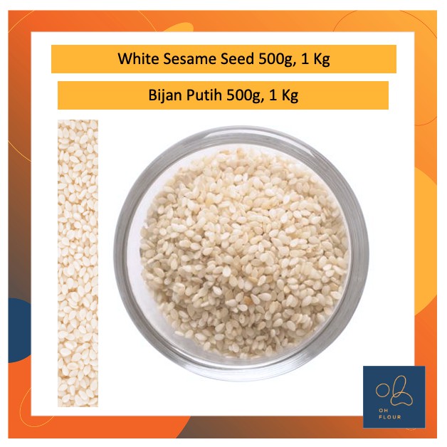 White Sesame Seed (Imported) 500g 1Kg / Bijan Putih / 白芝麻 | Shopee Malaysia