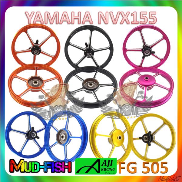 AJI RACING YAMAHA NVX155 CUSTOM HUB FG 505 SPORT RIM NVX 155 (1.60 X 17 ) | Shopee Malaysia