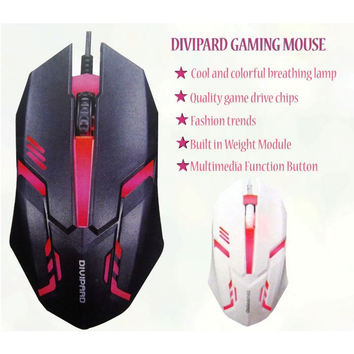DIVIPARD GAMING MOUSE (OP-20) | Shopee Malaysia