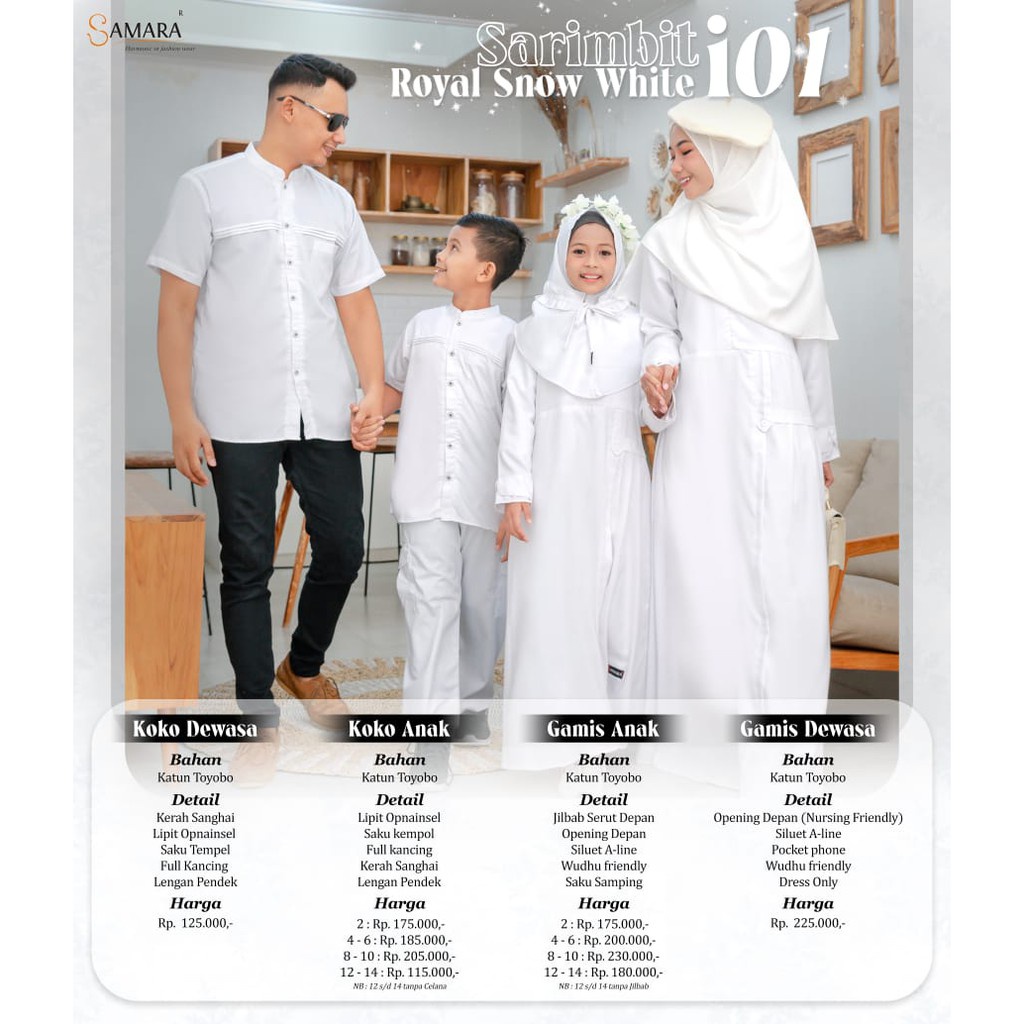 Baju couple putih I01 Snow White By Samara | Shopee Malaysia