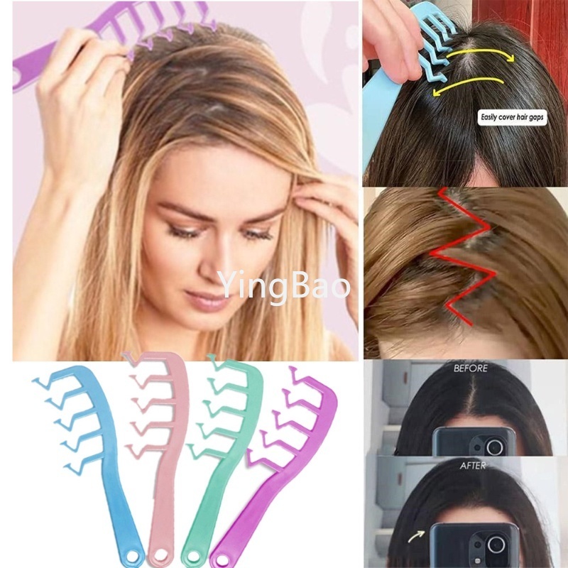 z-Shaped Hair Sewing Comb Bangs Styling Hairdressing Fluffy Seam Small ...