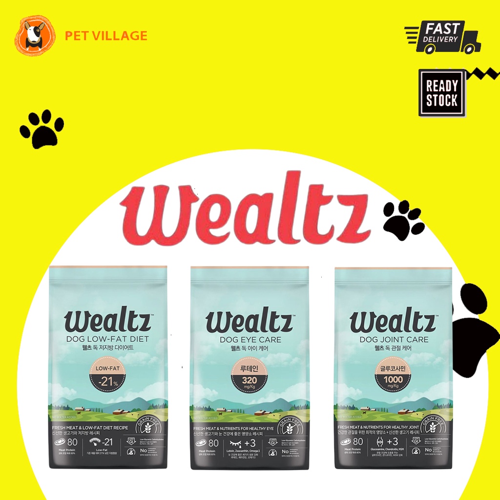 WEALTZ Dog Food Low Fat Diet/Eye Care/Joint Care 6kg (300g x 20EA) | Shopee Malaysia