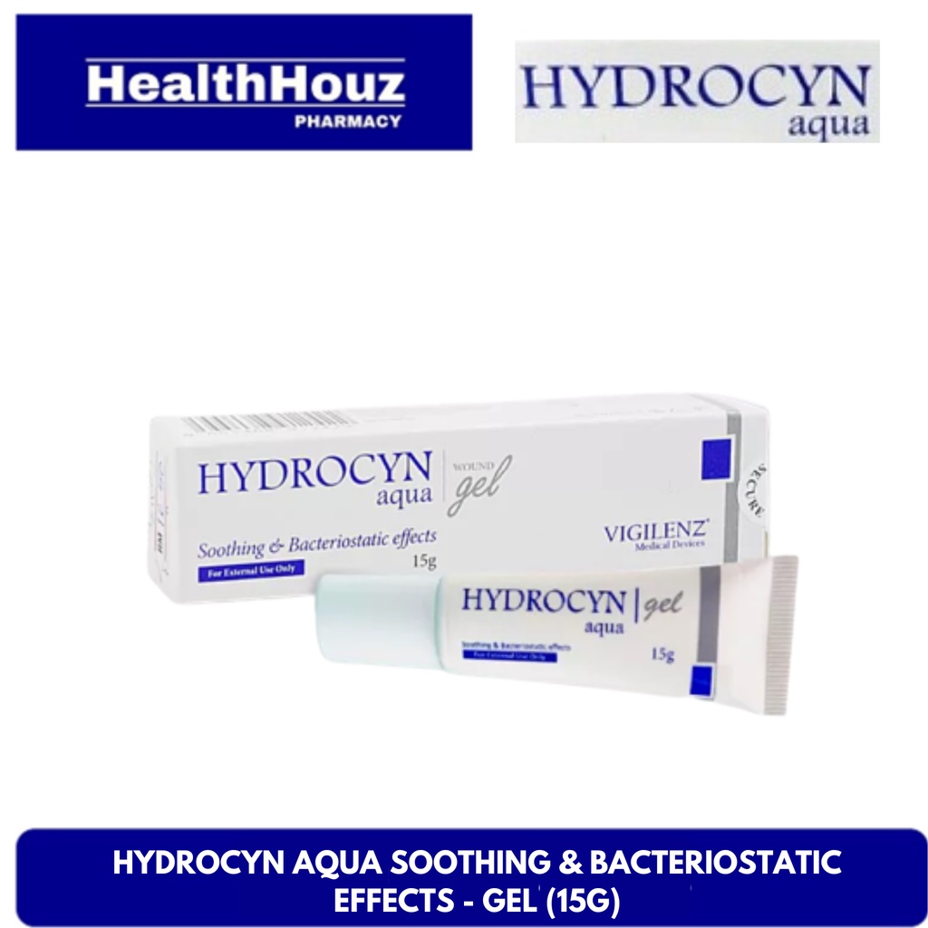 HYDROCYN AQUA SOOTHING & BACTERIOSTATIC EFFECTS - Gel (15G) | Shopee ...