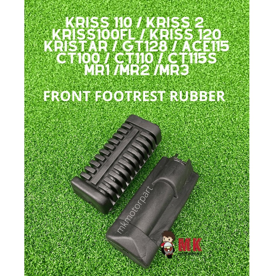 (M) Modenas KRISS Front Step FOOTREST RUBBER , Getah Pemijak Kaki KRISTAR GT128 ACE115 CT100 ...