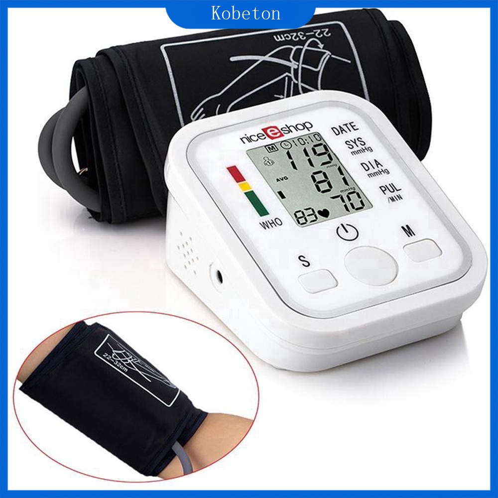 Automatic Lcd Screen Digital Display Blood Pressure Monitor Heart Rate ...