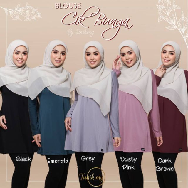 Blouse Cik Bunga By Jannah_Rizqi Shop | Shopee Malaysia