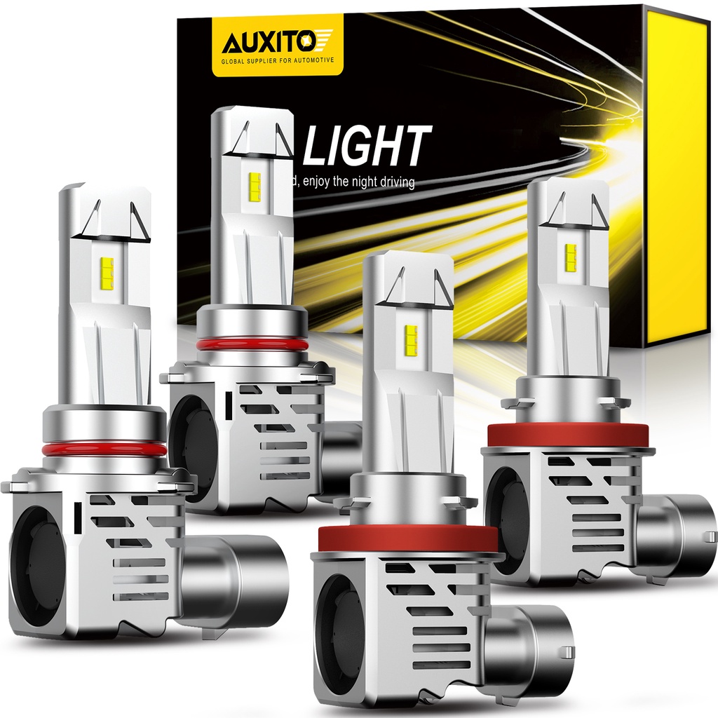 AUXITO 9005 Hb3 H11 Led Headlight Bulbs Combo, High Low Beam Replacement, 12000Lm 6500K Cool ...