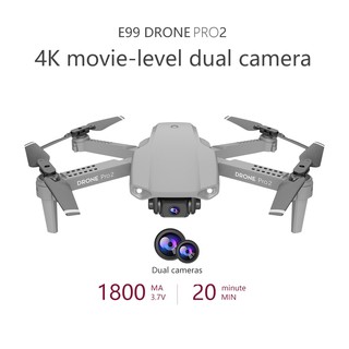 [READY STOCK] Drone E99 Mavic pro 4K 60 fps Video Dual Cameras rc Drones WIFI Brushless Action ...