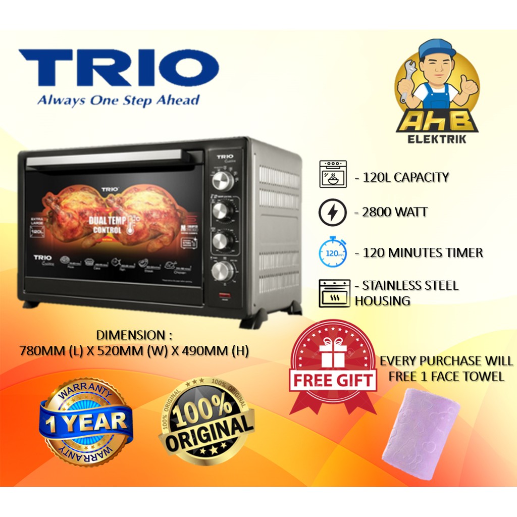 TRIO TEO-1203SS ELECTRIC OVEN 120L | Shopee Malaysia