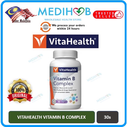 VitaHealth Vitamin B Complex 30's (EXP12/2025) | Shopee Malaysia