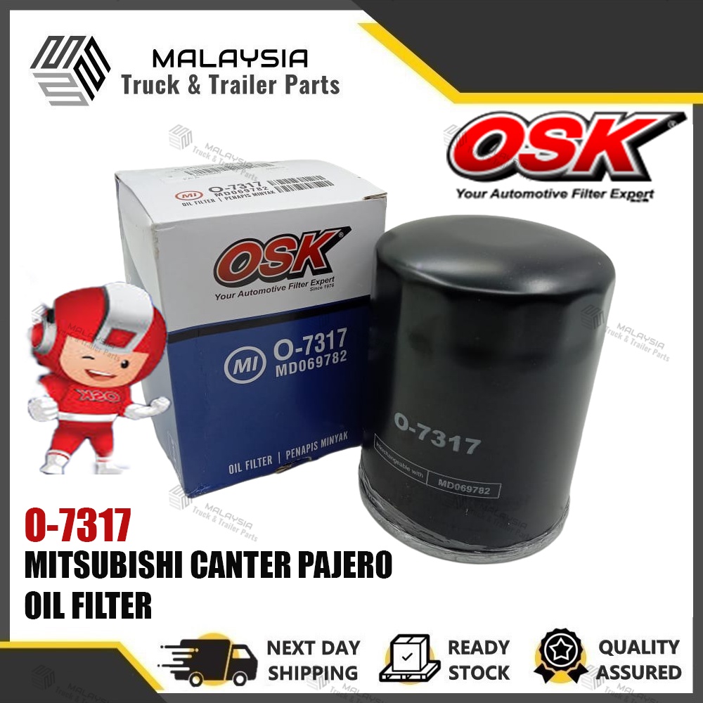 OSK O-7317 MITSUBISHI OIL FILTER MITSUBISHI PAJERO,TRITON,CANTER,STORM ...