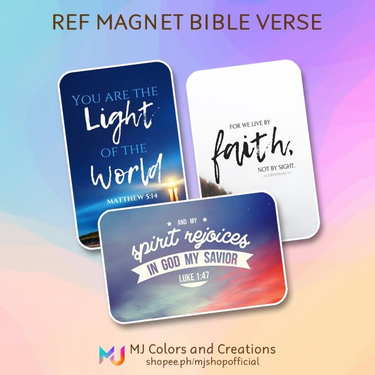 BIBLE VERSE Ref Magnet | Shopee Malaysia