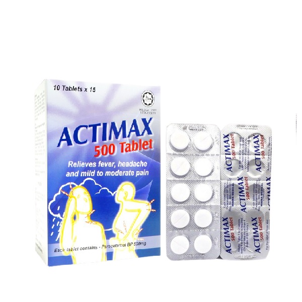 🏃💨SHIPS BY TODAY!🏃💨Paracetamol Actimax Paracetamol 500mg - 1 strip (10 ...