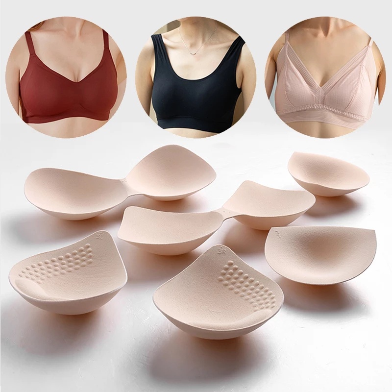Universal Water Drop Cup Shaped Invisible Replacement Breathable Sponge Bra Inserts Pad