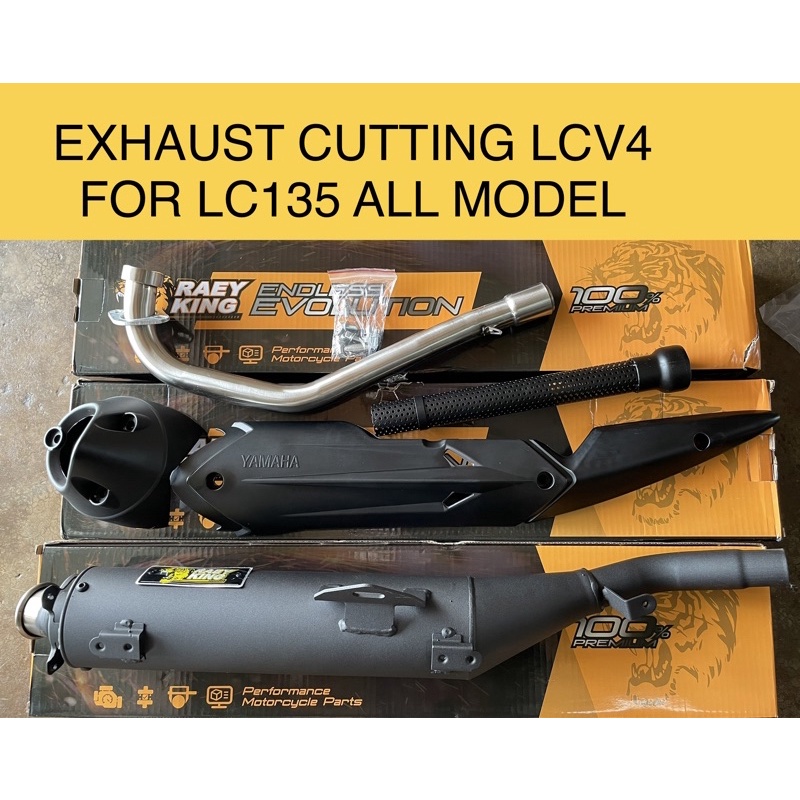 EXHAUST EKZOS RACING CUTTING LCV4 POWER FLOW GL 28MM 32MM FOR YAMAHA ...