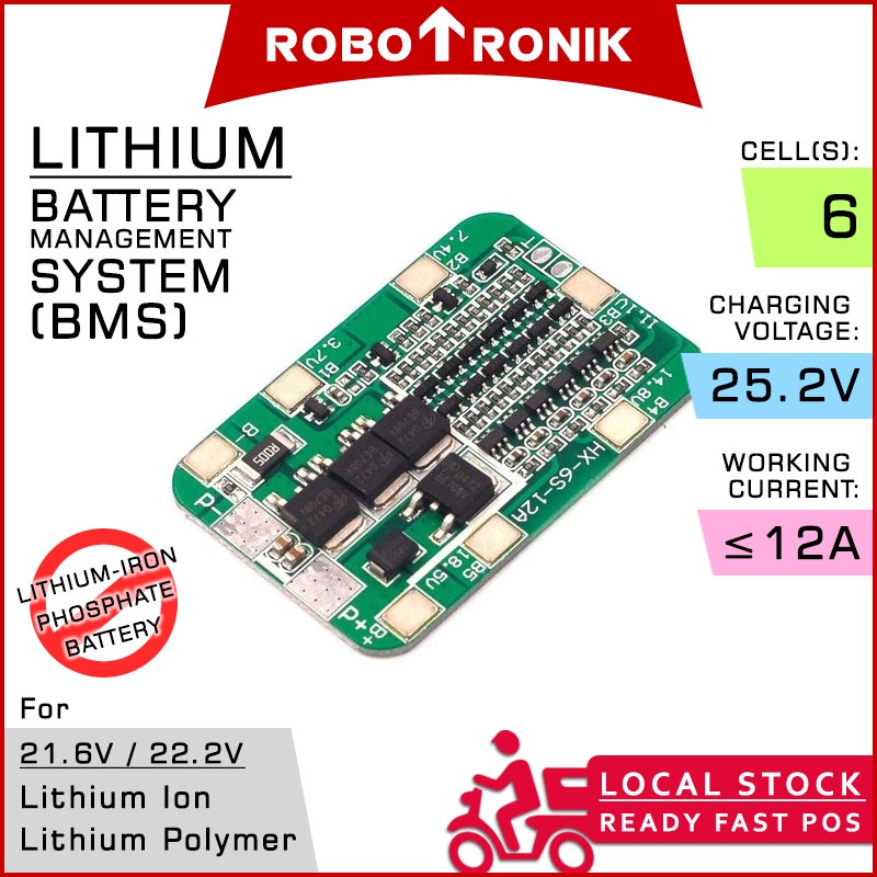 BMS (Battery Management System) Li-ion Lithium Polymer LiPo Protection ...