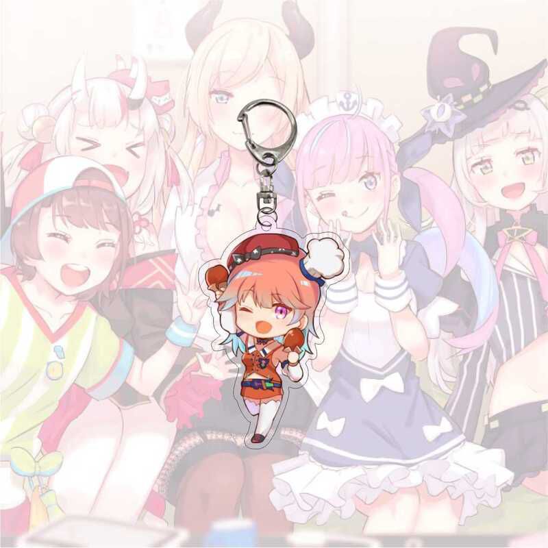 Anime Hololive Vtuber Keychains Anime Figure Pendant Gawr Gura Mori ...