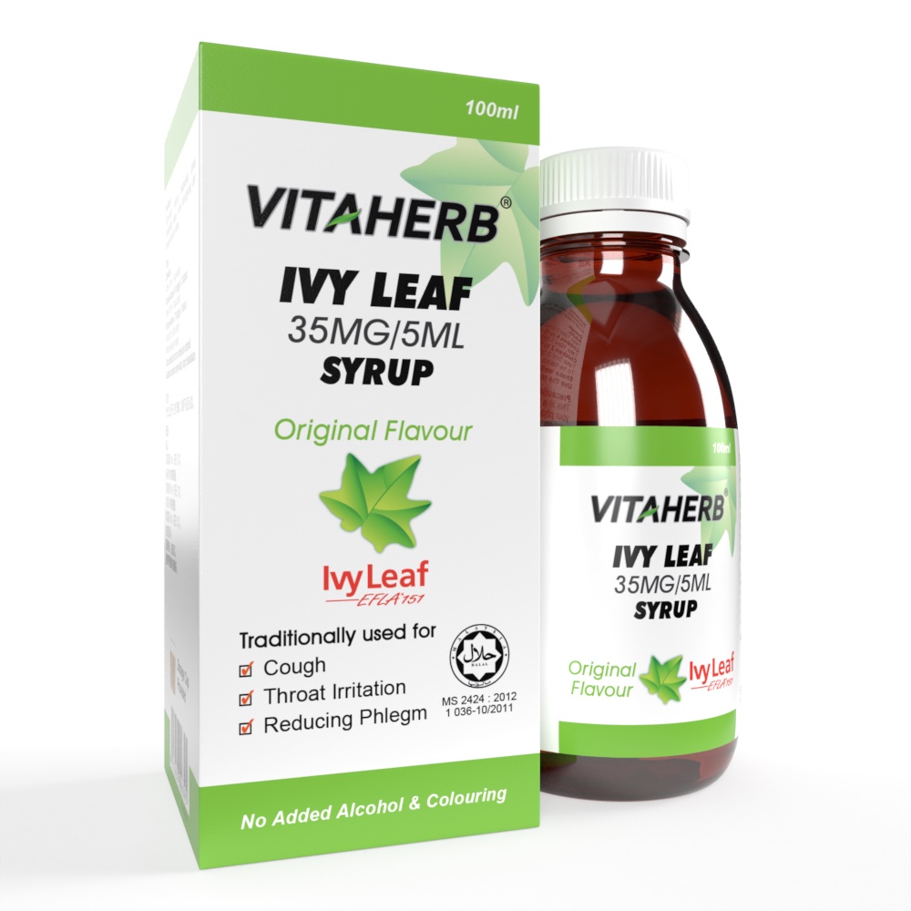 VITAHERB IVY LEAF 35MG/5ML SYRUP ORIGINAL FLAVOUR 100ML | Shopee Malaysia