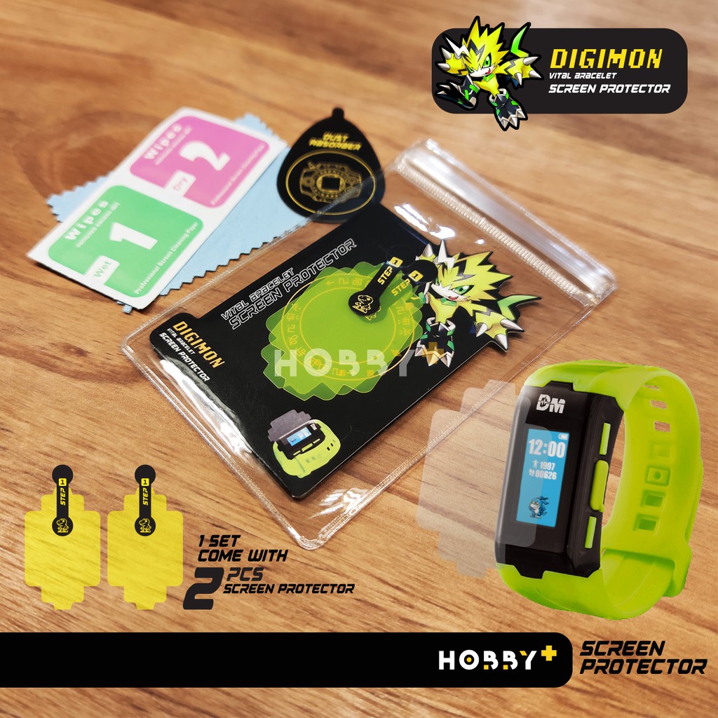 [READY STOCK] DIGIMON Vital Bracelet Screen Protector 2021 (1 set 2 pcs ...