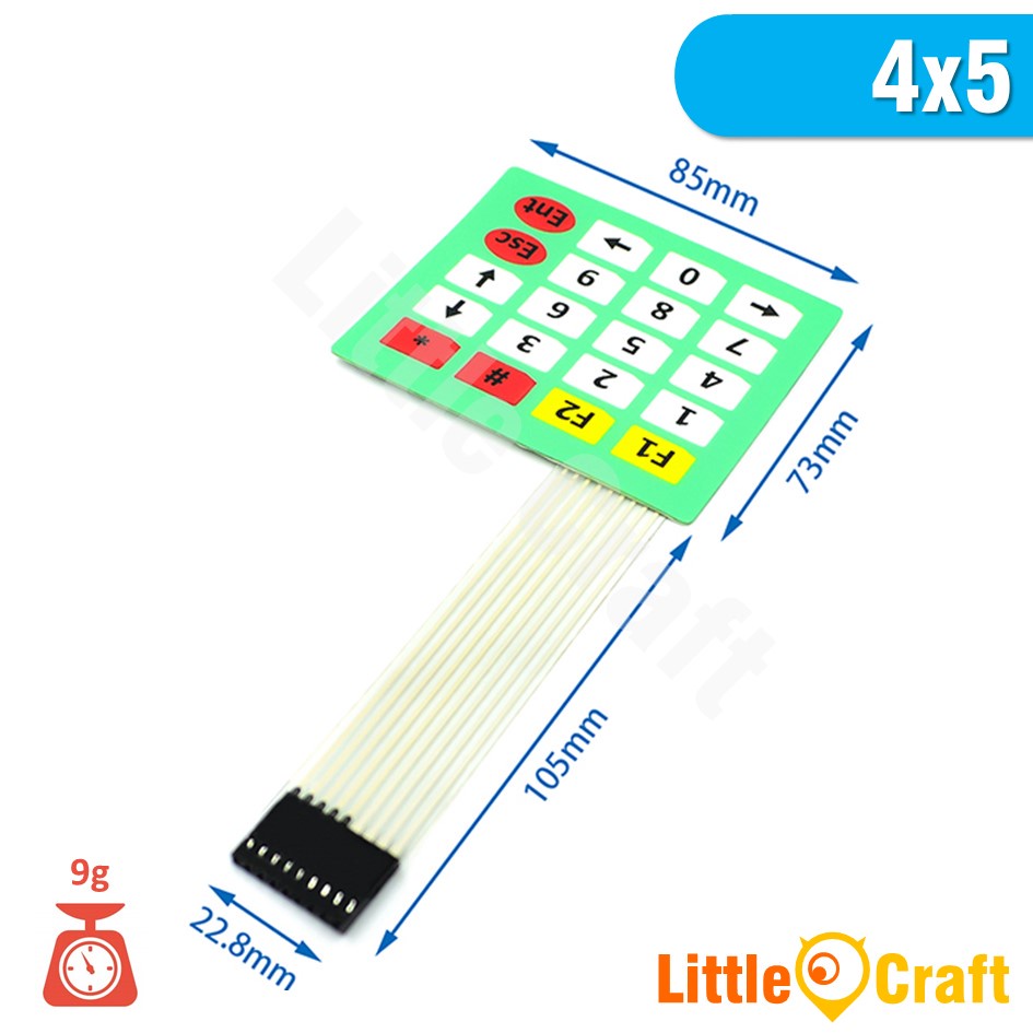 Matrix Array 4 12 16 20 Key Membrane Switch Keypad 1x4 3x4 4x4 4x5 ...
