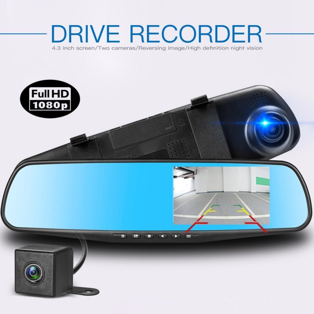 D21 Vehicle Blackbox Car DVR Dual Lens Full HD 1080P Video Recorder ...