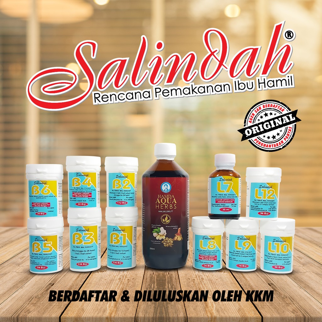 Original SALINDAH Set – 3 Jenis Set varians - Suplemen Kehamilan ...