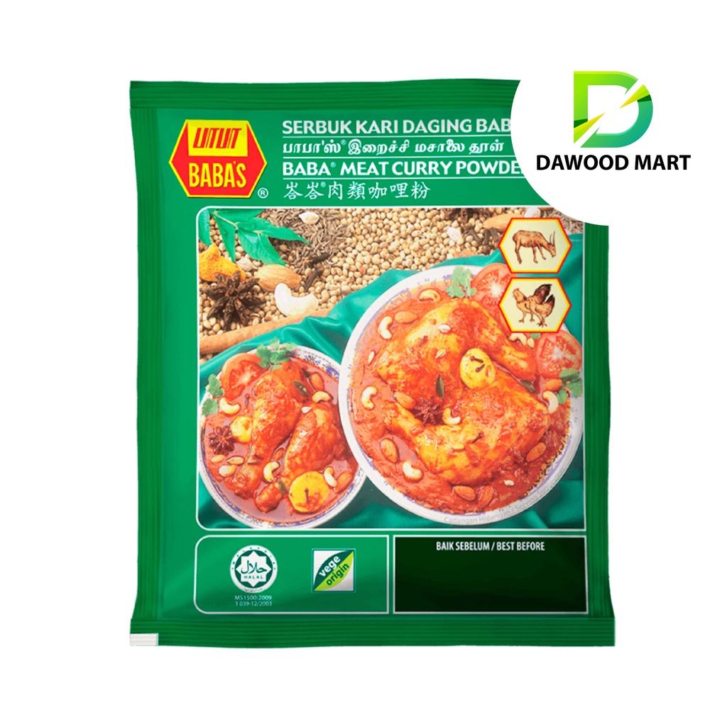 Babas | Meat Curry Powder | Baba's Rempah Kari Ayam Daging | Fish Curry ...