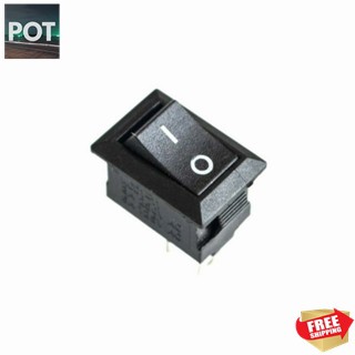 ON-OFF Black Plastic 2 Pin ON / OFF Rocker Switch 117S 2-Pin 250V3A 125V6A | Shopee Malaysia