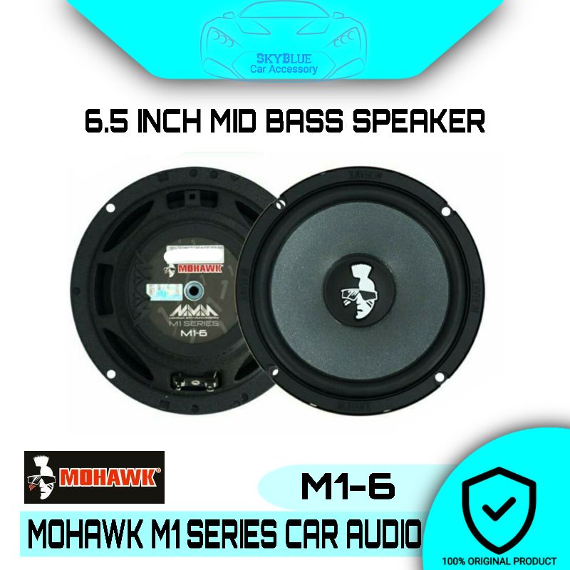 MOHAWK M1 SERIES CAR AUDIO 6.5 INCH MID BASS SPEAKER | Shopee Malaysia