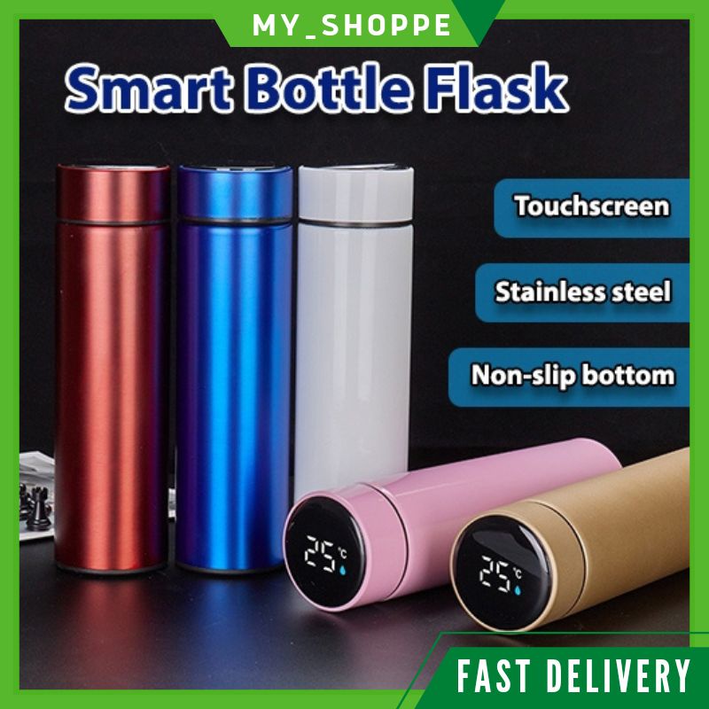 [03]🔥HOT🔥 Smart Temperature Bottle Flask LED Display Vacuum Thermal ...