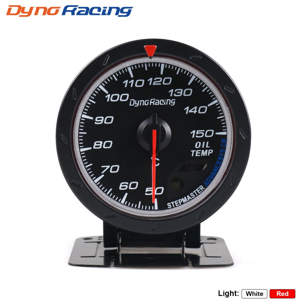 Dynoracing 60MM Car Oil Temperature Gauge Red & White Lighting 50- 150 ...