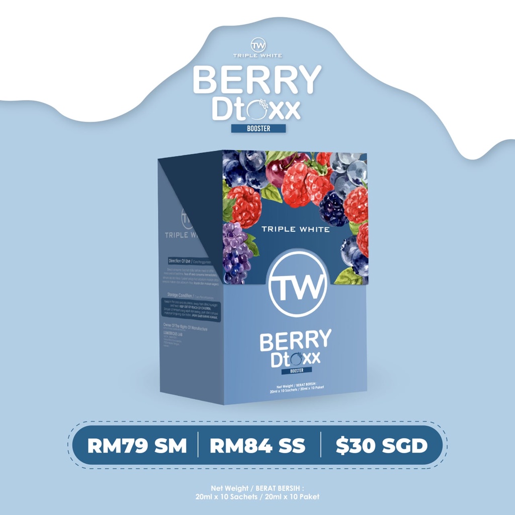 TRIPLEWHITE - BERRY DETOX | Shopee Malaysia