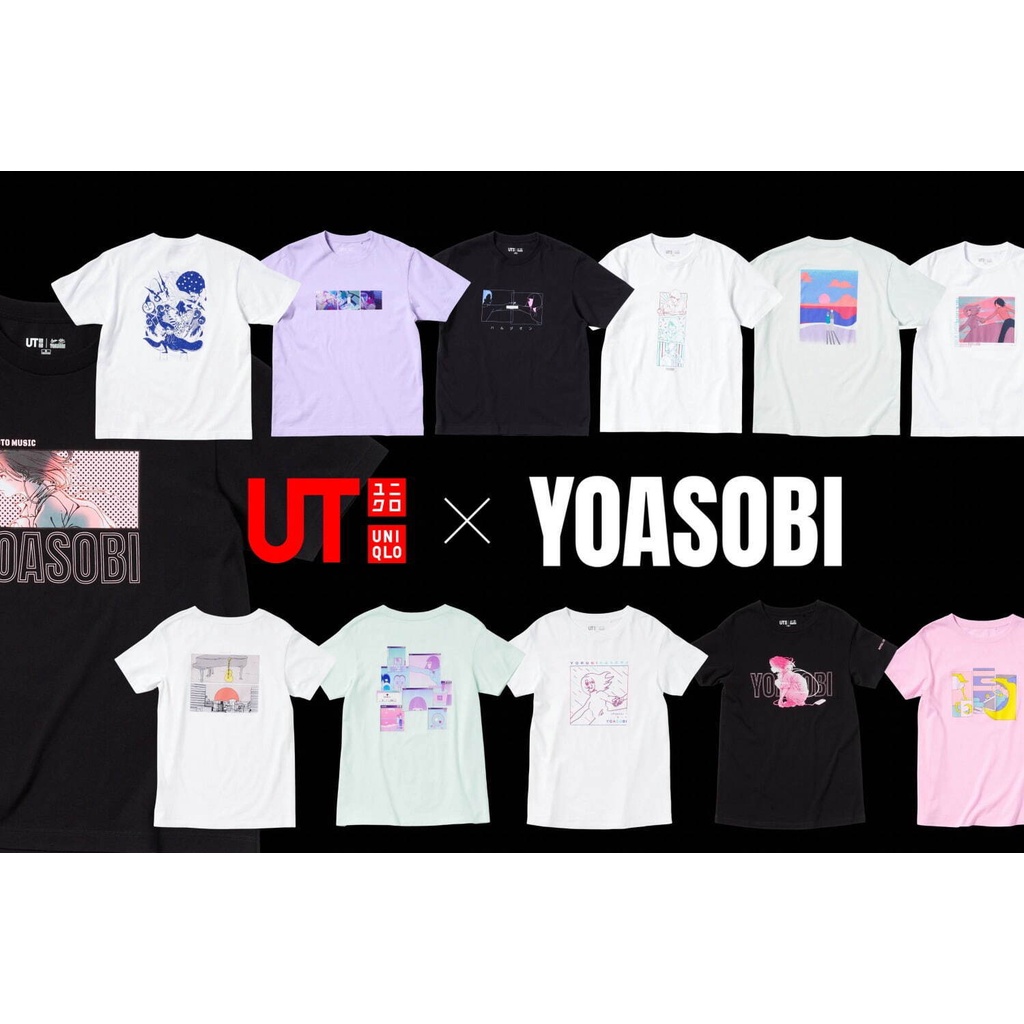 Umiqlo YOASOBI men's and women's T-shirt 44258 Ready Stock | Shopee Malaysia