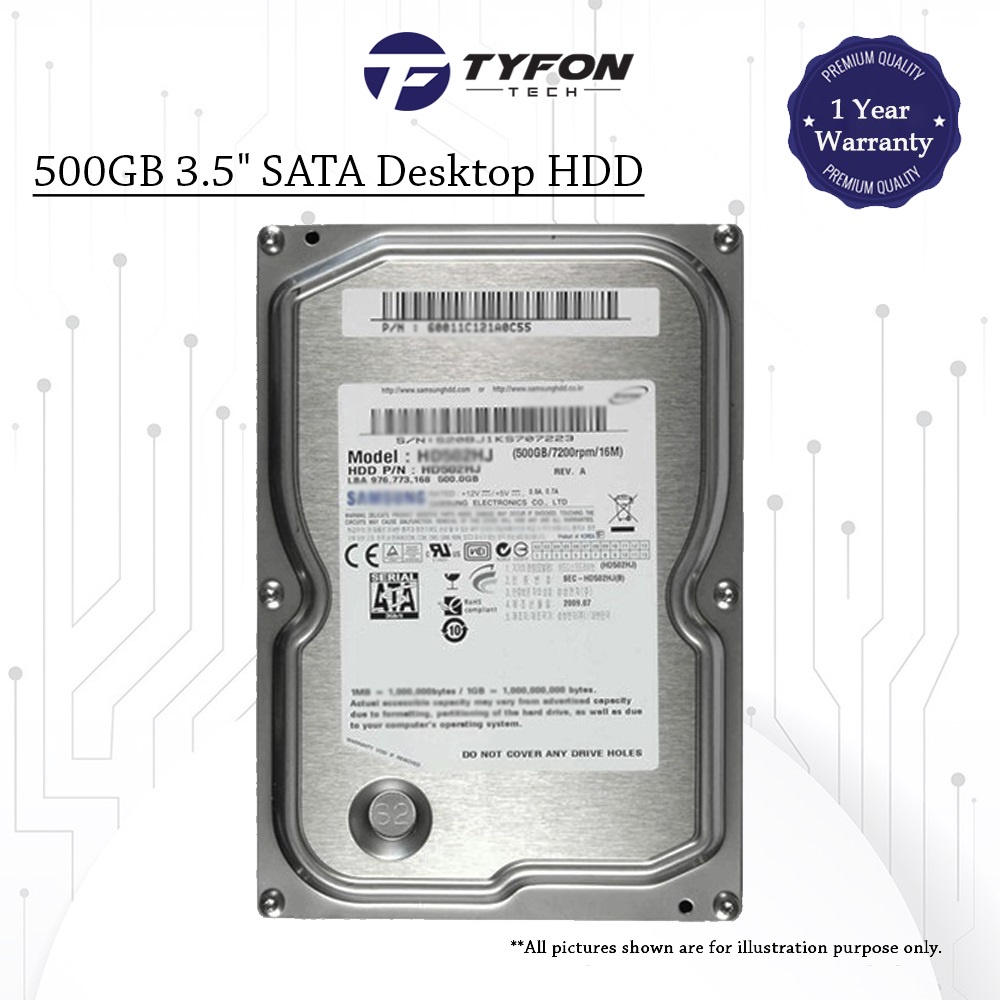 Mix Branded 500GB 3.5" SATA Desktop PC Computer Hard Disk Drive HDD ...