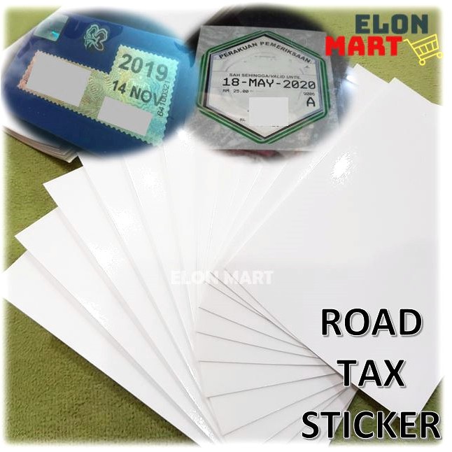 Transparent Sticker Cover For Road Tax Roadtax (Cukai Jalan) / Puspakom ...