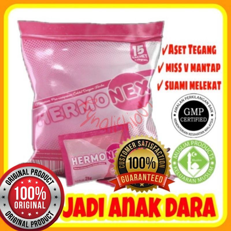 💥Original HQ💥 HERMONEX Sachets Herba Jamu Moden Wanita Ketat Miss V Anjal Payudara Punggung ...