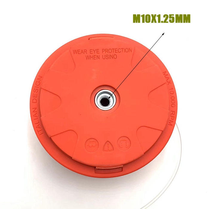 Universal M10 Aluminum Nylon Brush Mower Bump Spool Grass Trimmer 2 ...